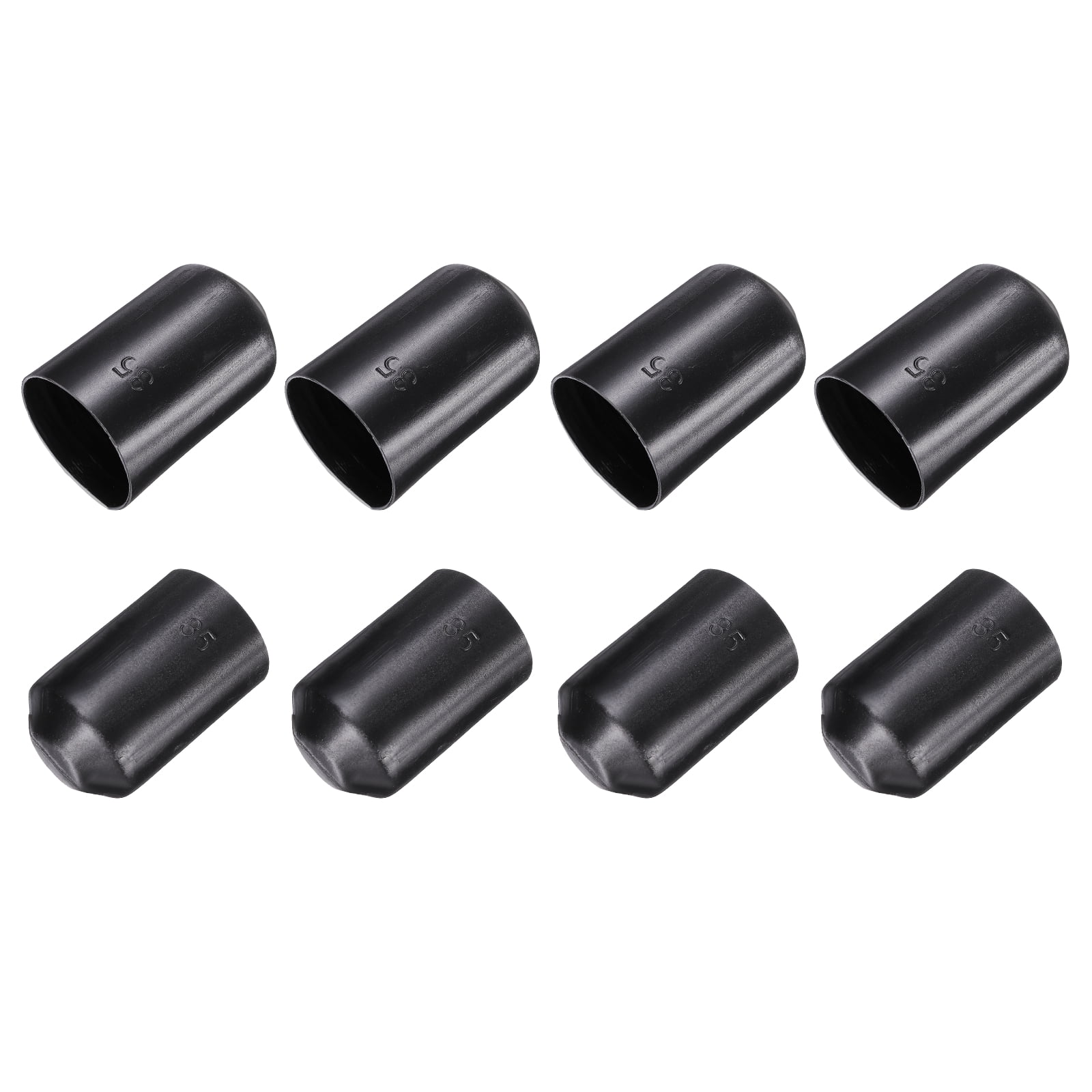 8 Pack Heat Shrink End Cap 35mm ID x 60mm L 1.5:1 Ratio Heat Shrink ...