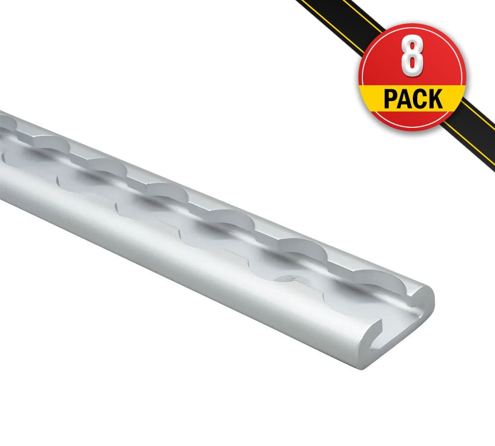 8 Pack Heavy Duty Aluminum 4ft L-Track Trailer Tie Down Rail for ...
