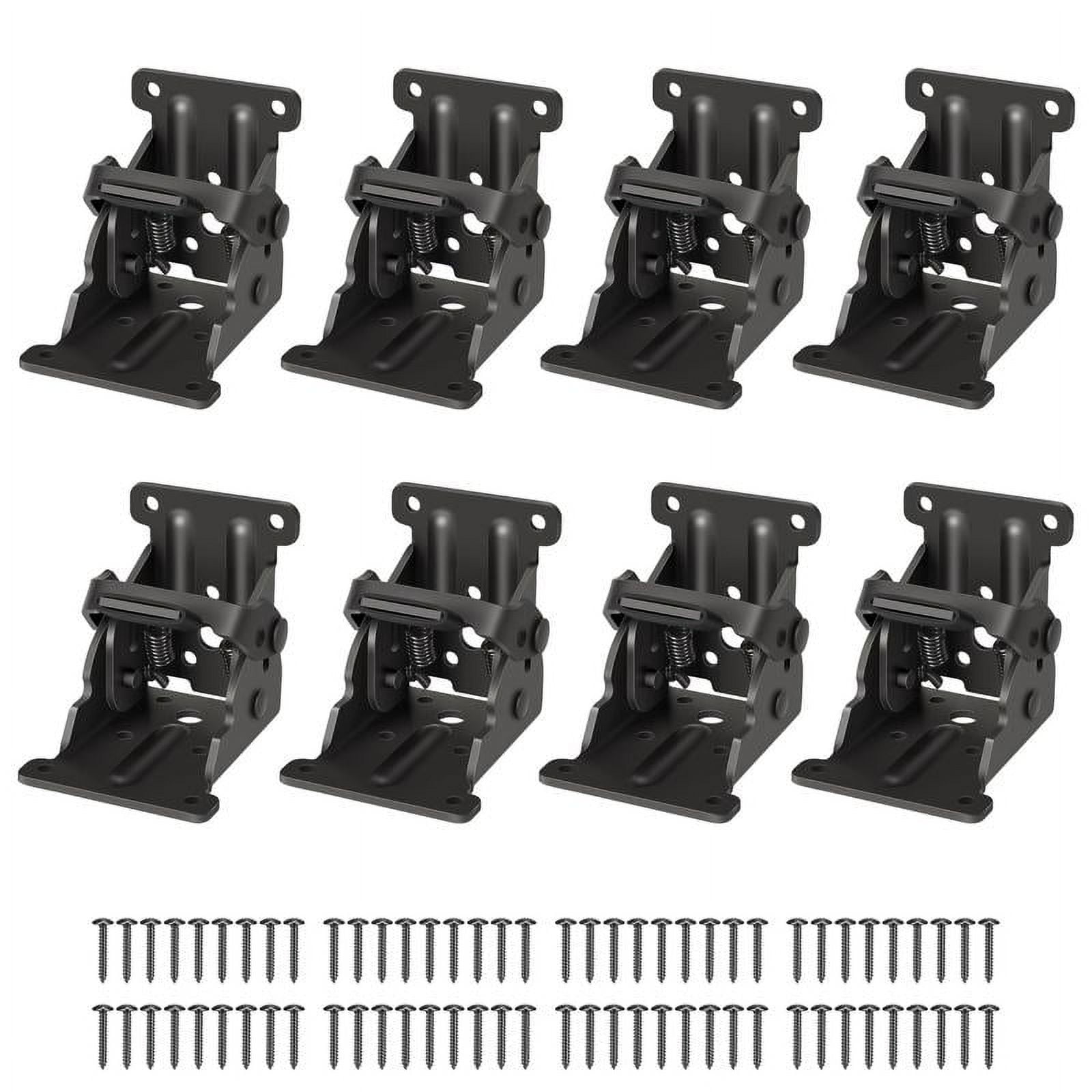 8-Pack Heavy Duty Folding Table Leg Brackets - Self-Locking Hinges for ...