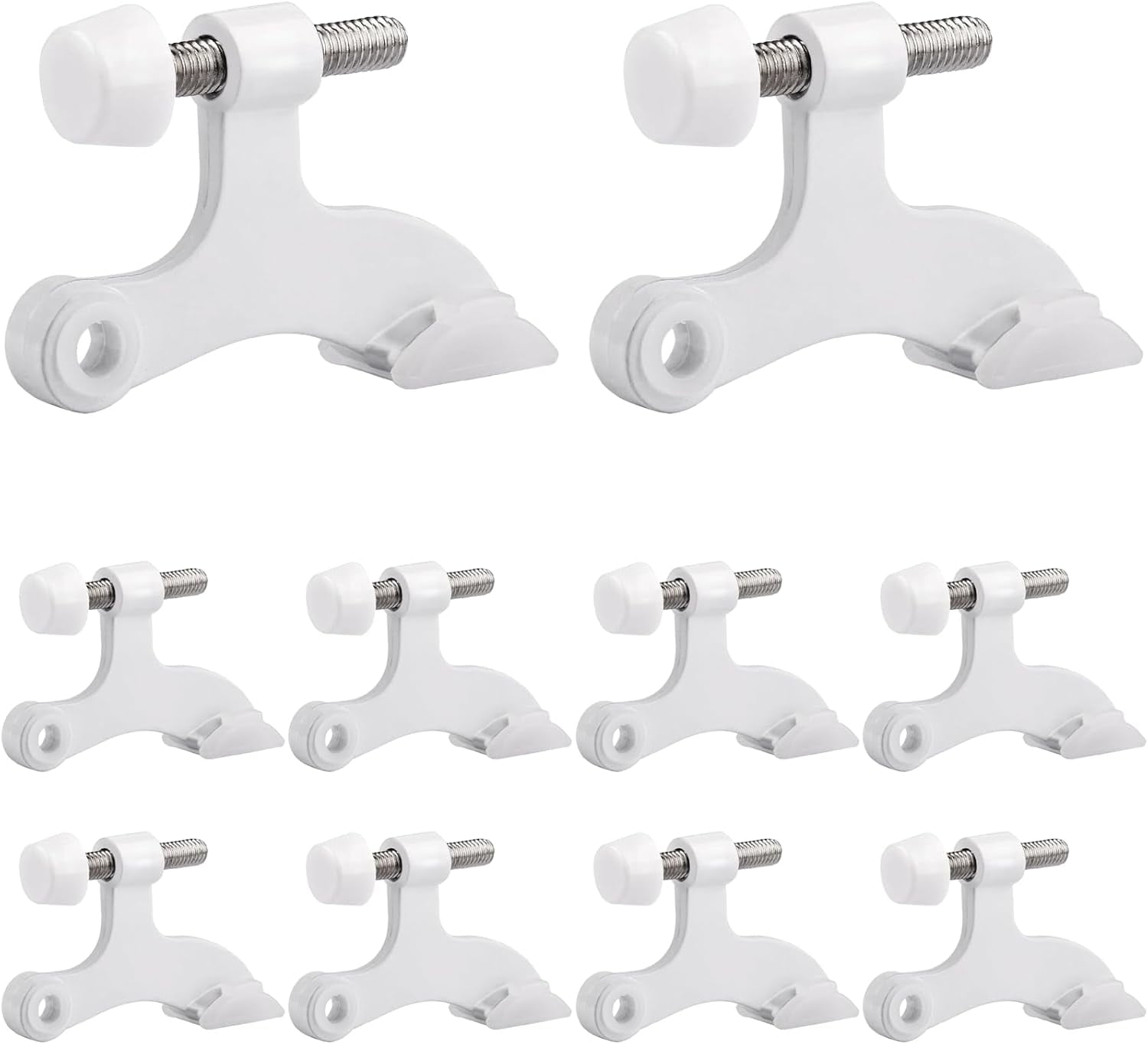 8 Pack Hinge Pin Door Stopper Heavy Duty Metal Adjustable Door Stops ...