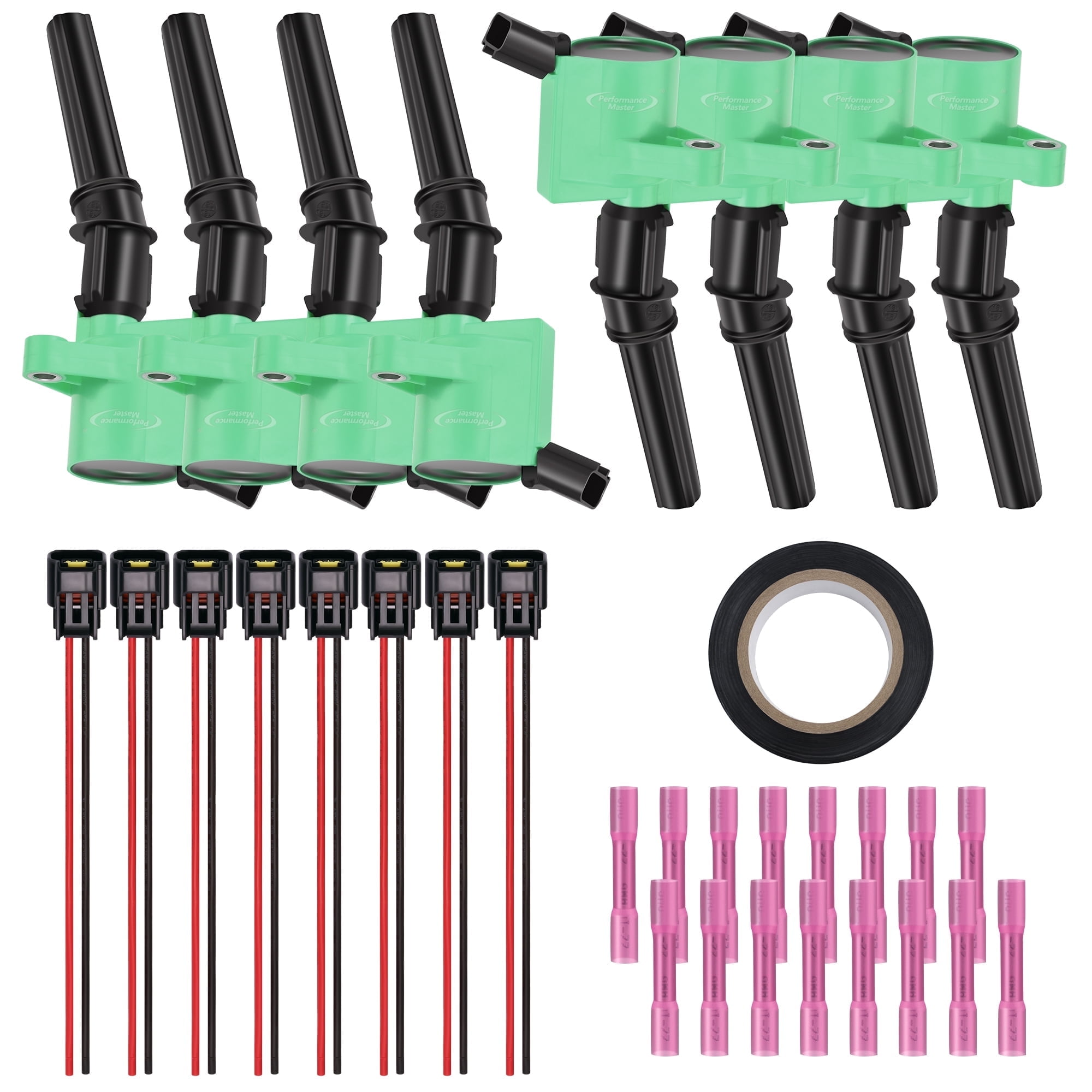Performance Master 8 DG508 Ignition Coils & Wiring Harness for Mercury ...