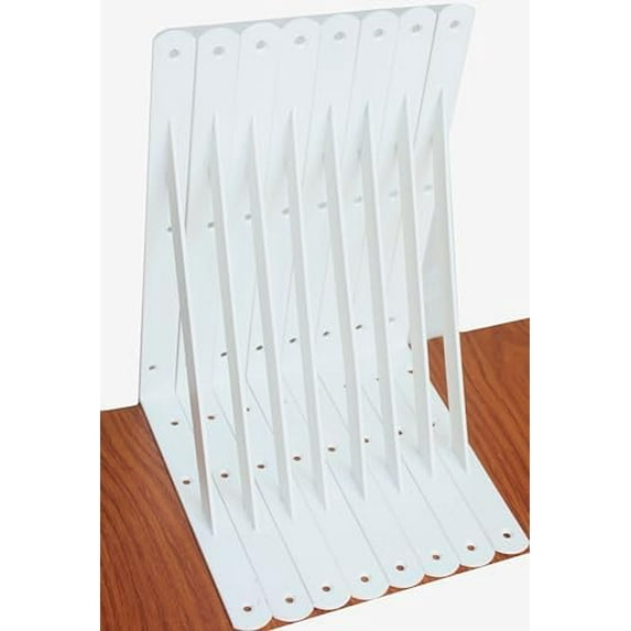 8 Pack L14 x H 10" White Heavy Duty Shelf Brackets with Screws Metal ...
