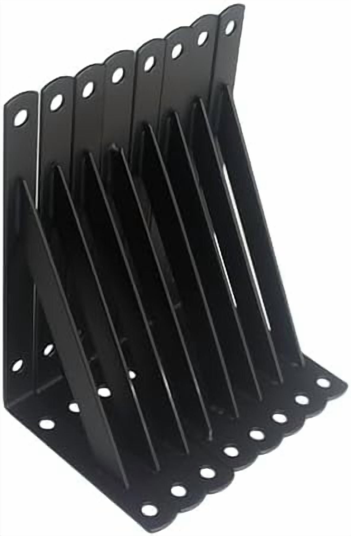 8 Pack L6 x H 3.5" Black Heavy Duty Shelf Brackets with Screws Metal ...