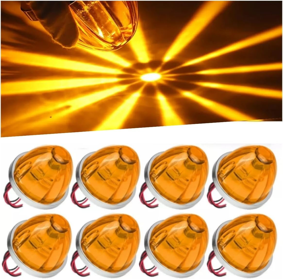 8 Pack LED Watermelon Lights for Semi Truck Exterior, Mini Water Melon ...