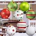8 Pack Large Christmas Ball Ornaments 6 Inch Jumbo Glitter Hanging Ball ...