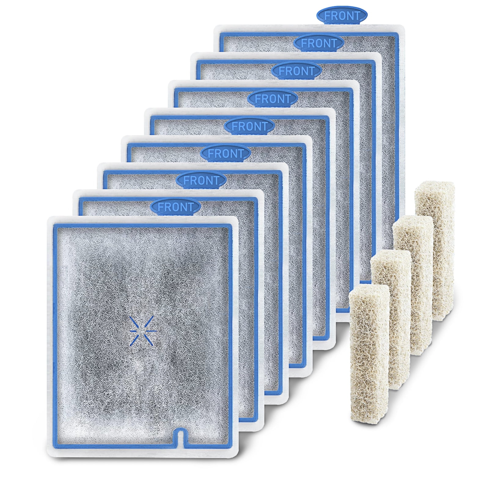 8 Pack Large Filter Cartridges Replacement for Aqueon QuietFlow Filter ...