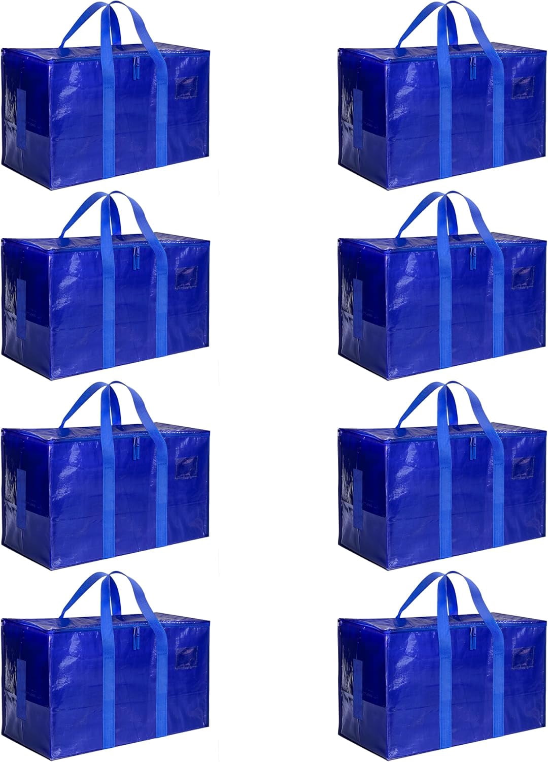8 Pack Large Moving Bags with Zippers & Handles, Moving Supplies with ...
