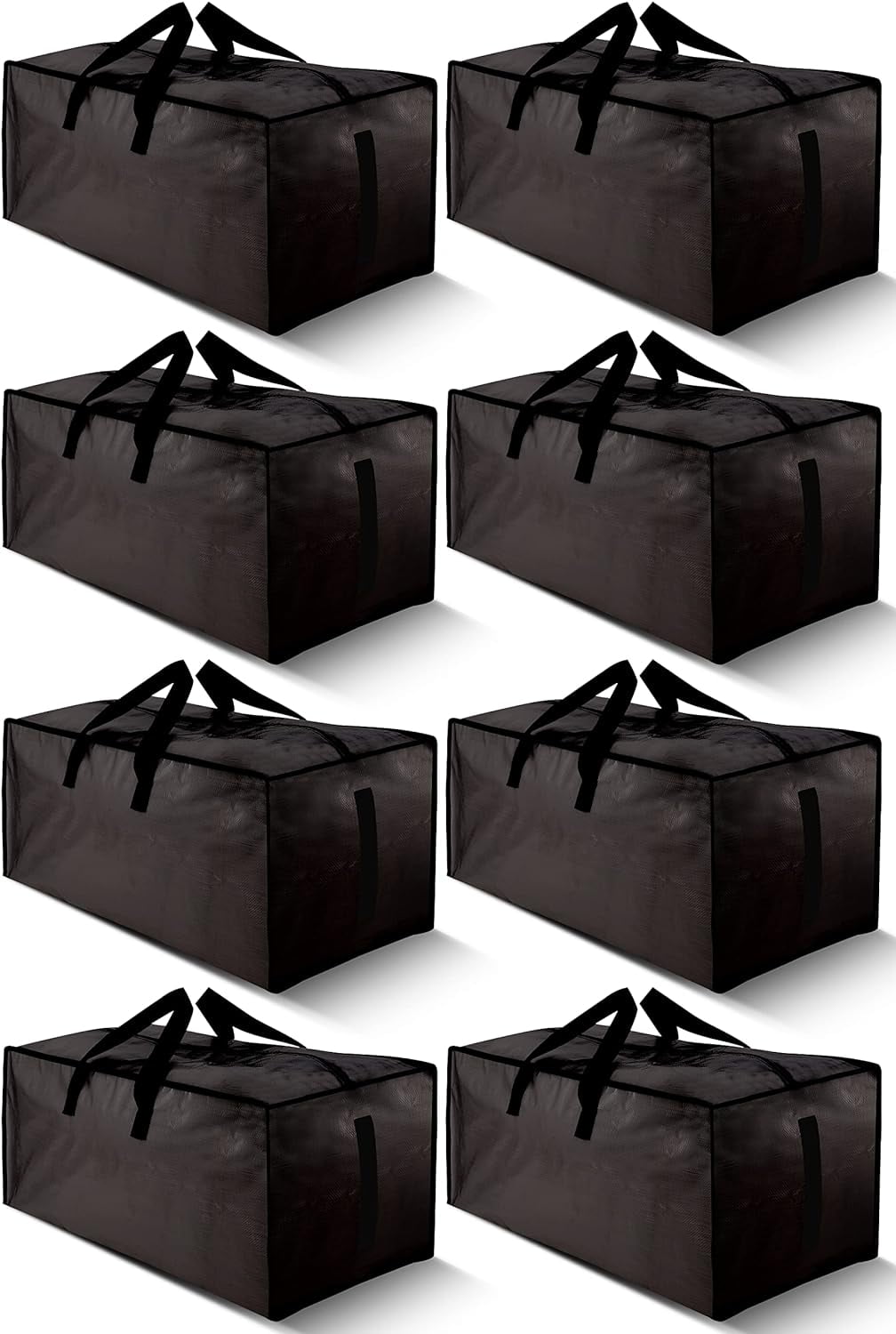 8 Pack Large Strong Bags with Zippers & Carrying Handles - Water ...