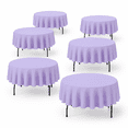 8 Pack Lavender Round Tablecloths 90 Inch For 60