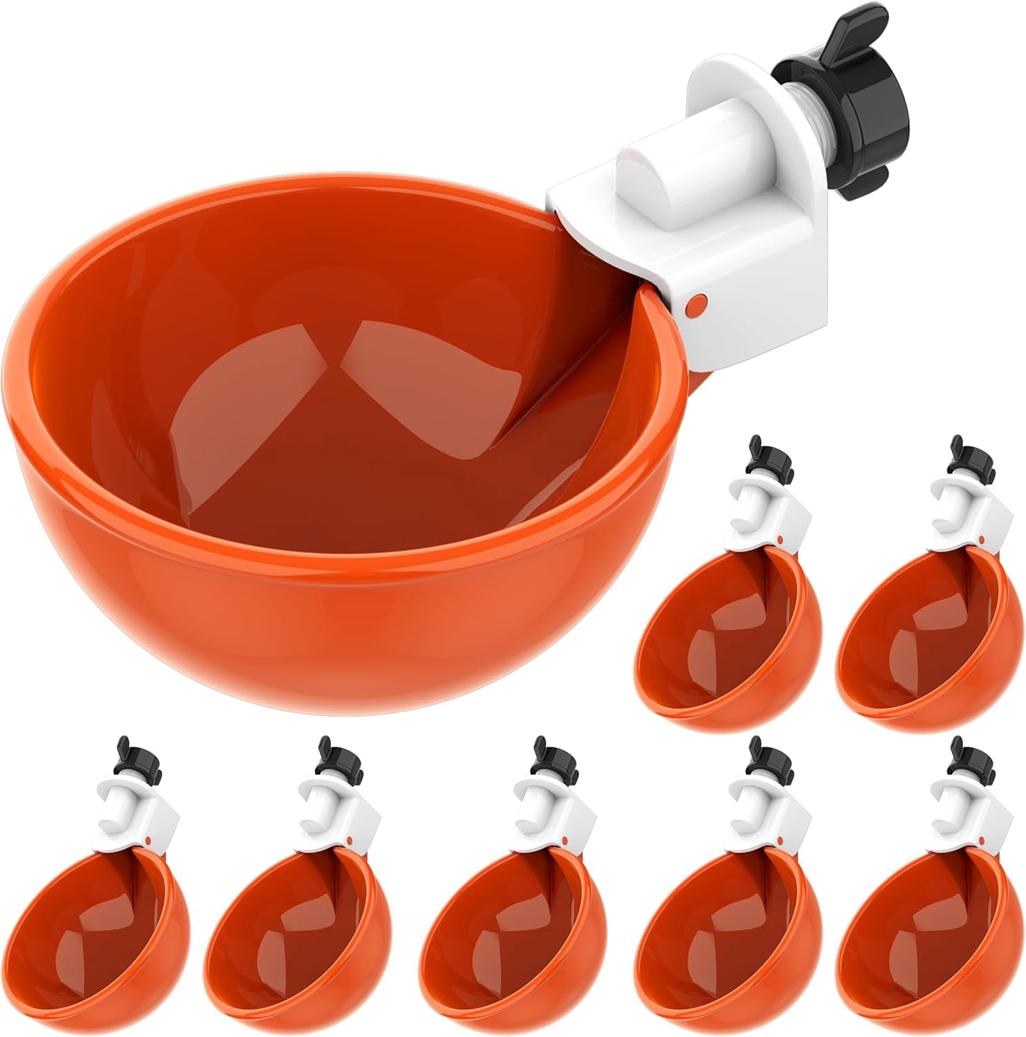 (8 Pack) Lil Clucker Large Automatic Chicken Waterer Cups | Chicken ...