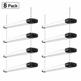 8 Pack Linkable LED Utility Shop Light, 4 FT Integrated Fixture For ...