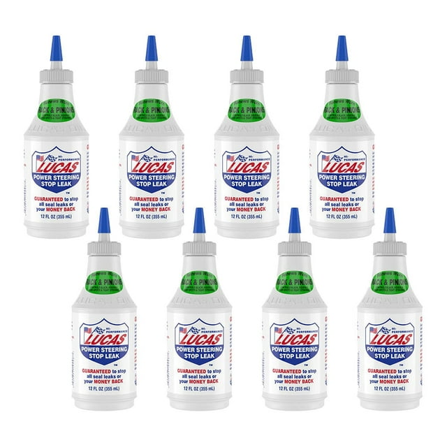 (8 Pack) Lucas Oil 10008 Power Steering Stop Leak - 12 Ounce - Walmart.com