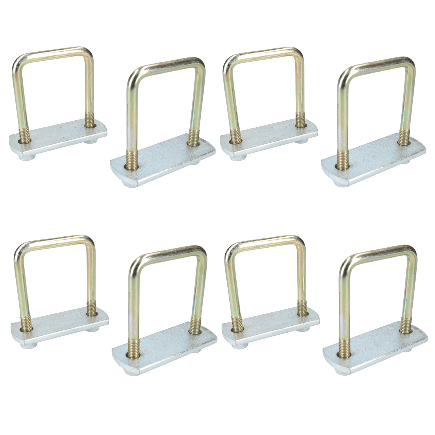 8 Pack M10 60mm x 90mm U-Bolt N-Bolt with Plates & Nuts HIGH TENSILE ...