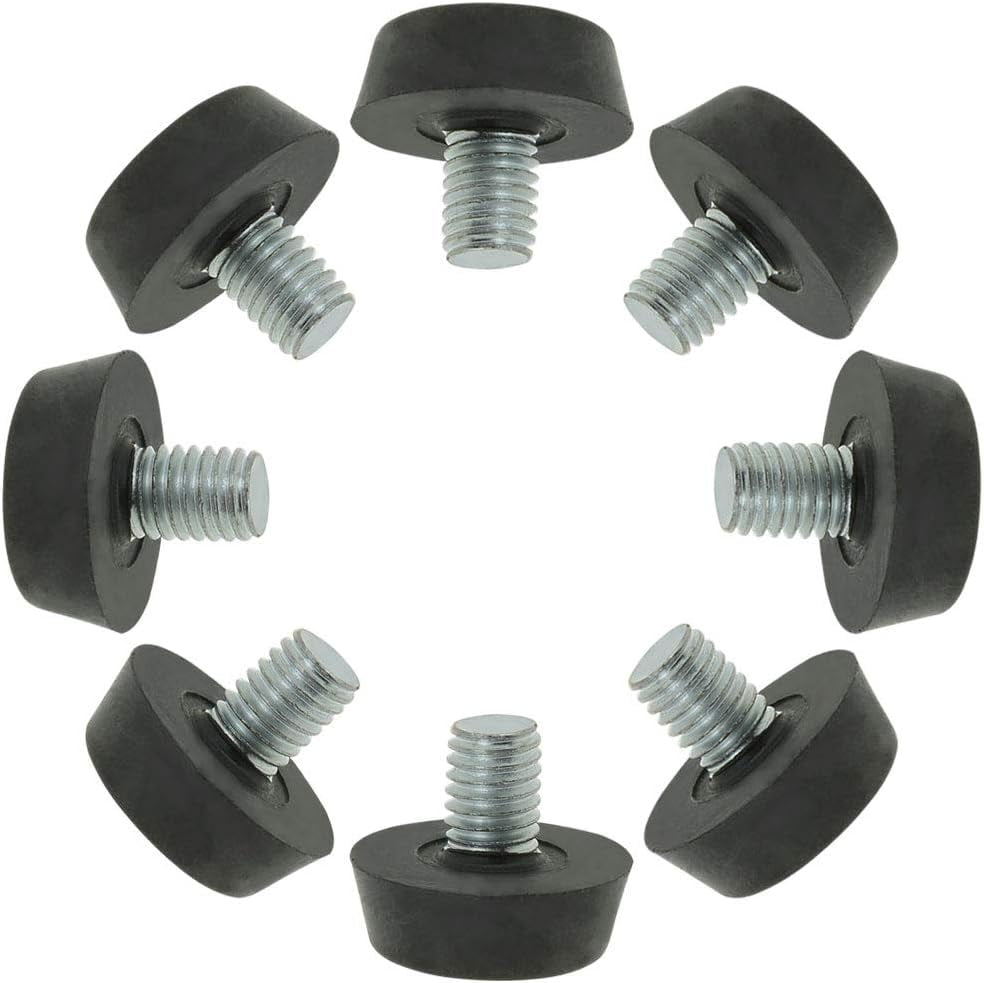8-Pack M8 x 1.25 Furniture Glide Leveling Feet Adjustable Leveler Floor ...