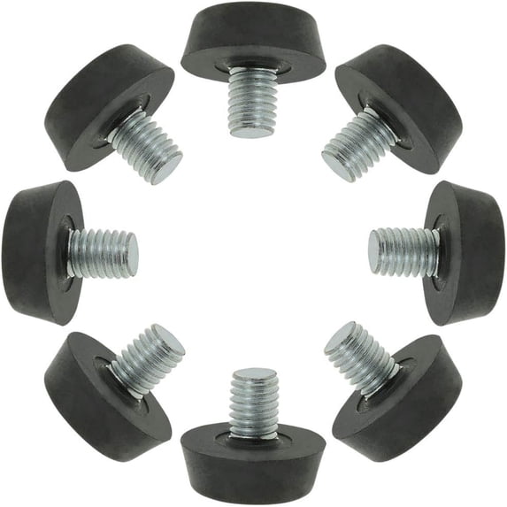 8-Pack M8 x 1.25 Furniture Glide Leveling Feet Adjustable Leveler Floor ...
