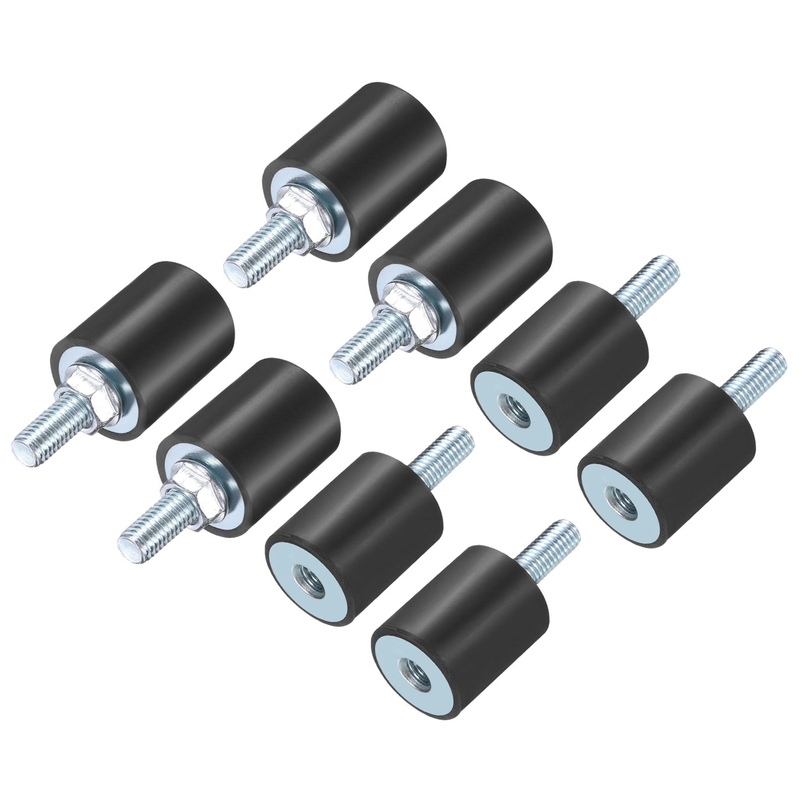 8 Pack M8x23mm Thread Studs Rubber Shock 25x30mm Male Female 8 Pack M8 ...