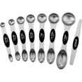 8 Pack Magnetic Measuring Spoon Set Stainless Steel Measuring Spoons ...