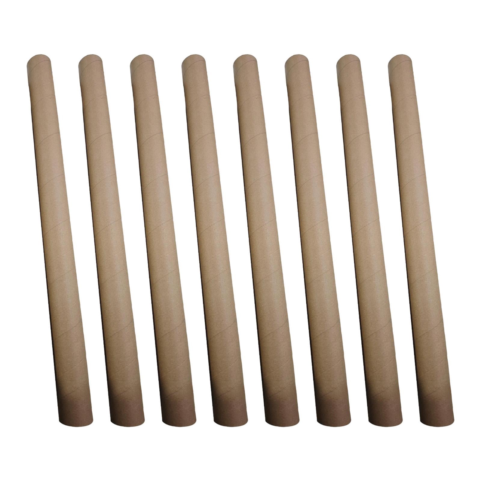 8 Pack Mailing Tube Poster Tube Craft Rolls Thick Cardboard Material ...