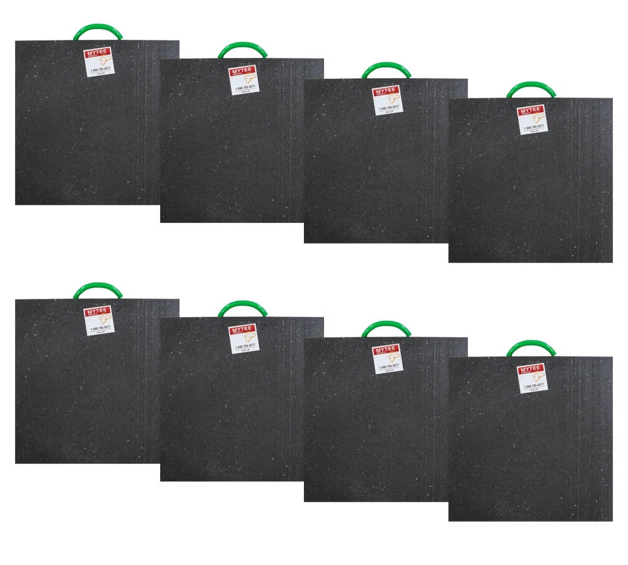 (8 Pack) Medium Outrigger Pad 24" x 24" 1.5" Black for Crane, Wrecker ...