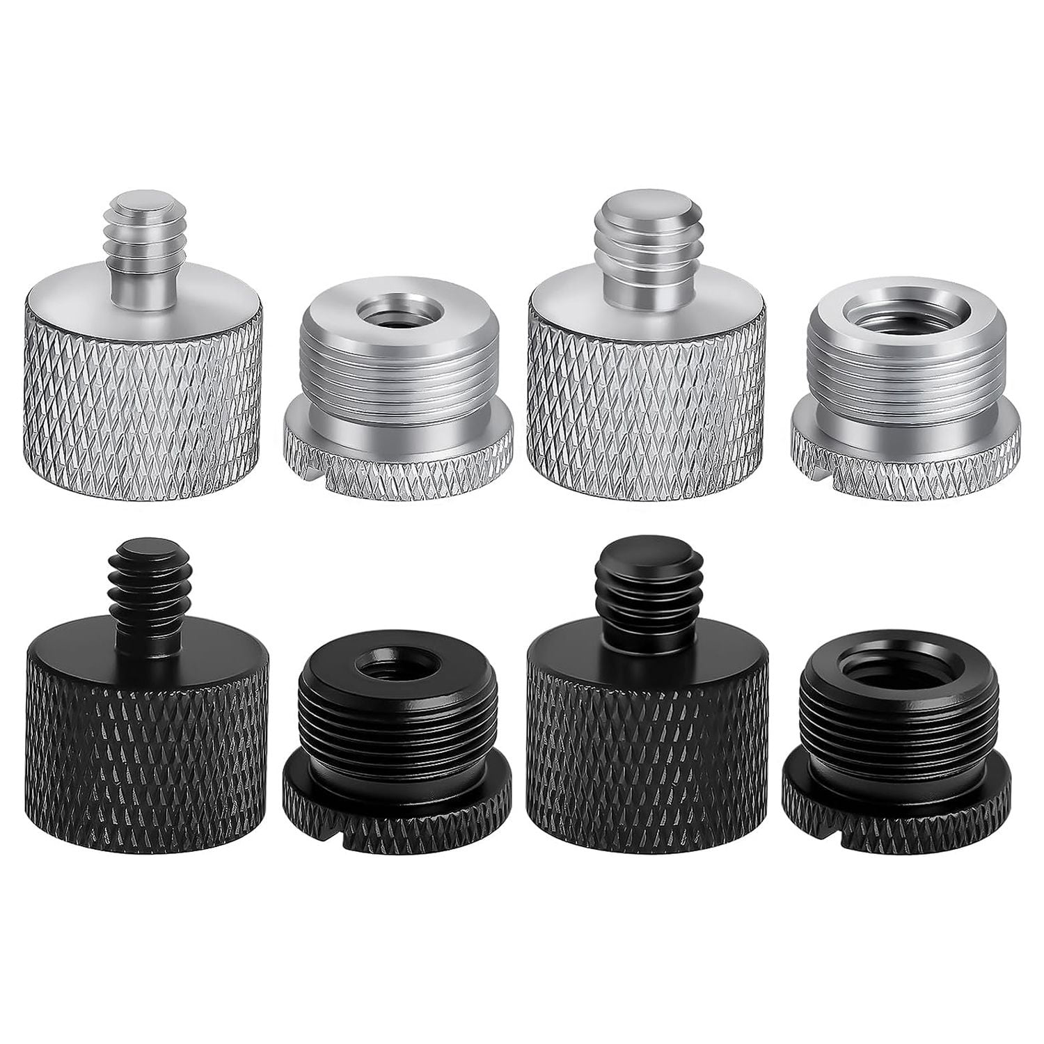 8 Pack Mic Stand Adapter, 5/8 Female to 3/8 Male, for Microphone Boom ...