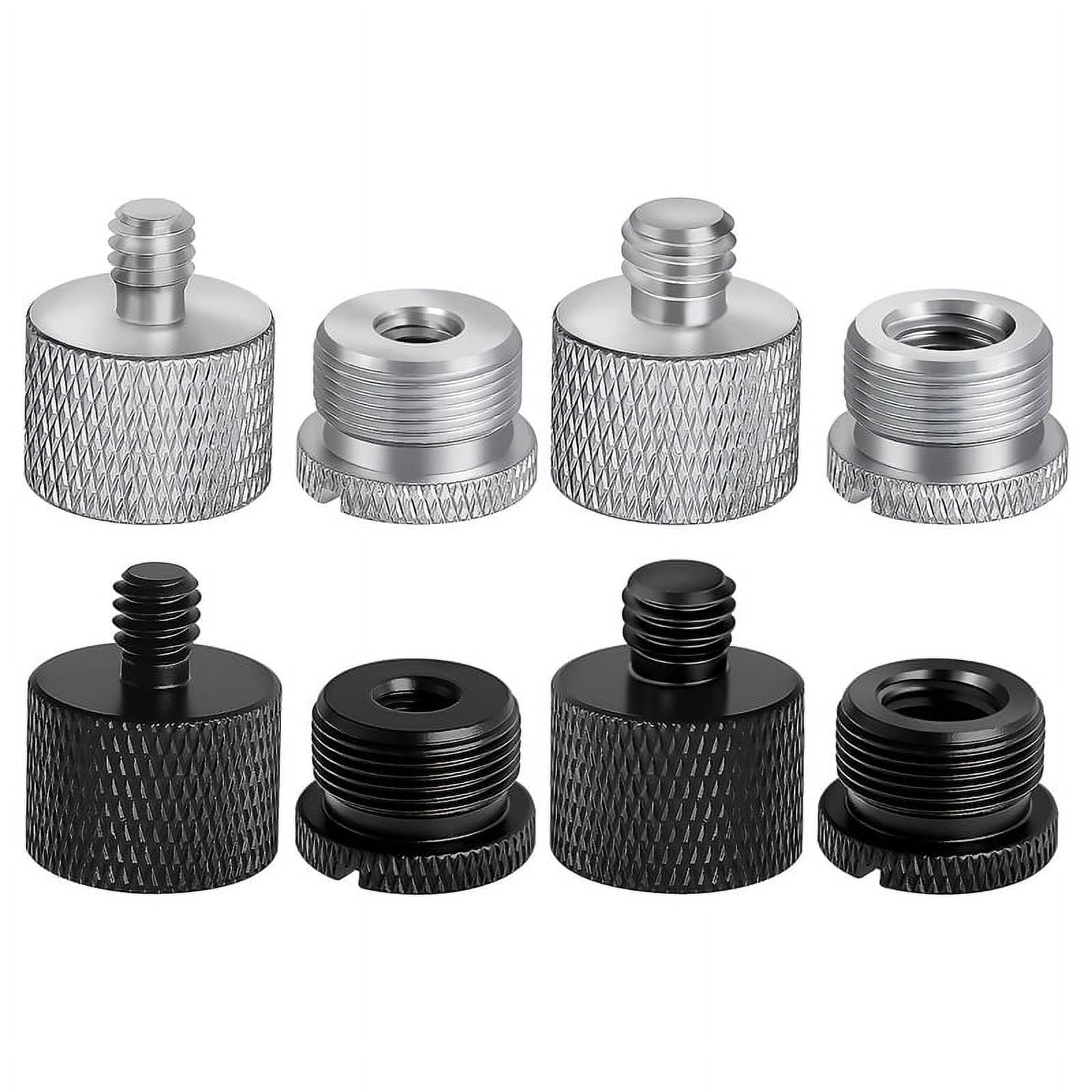 8 Pack Mic Stand Adapter, 5/8 Female to 3/8 Male, for Microphone Boom ...