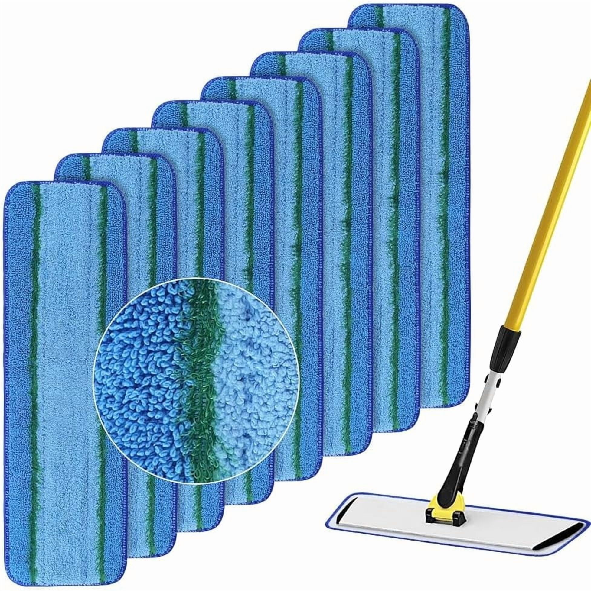 8-Pack Microfiber Deep Cleaning Pad Compatible with 18 Inch Bona Family ...