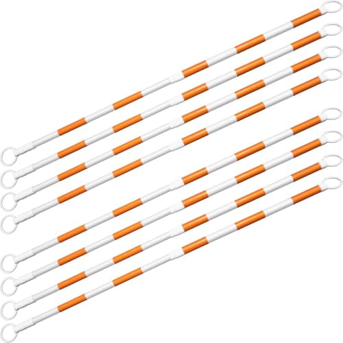 8 Pack Min 4' Feet to Max 7' Feet Retractable Traffic Cone Bars ...