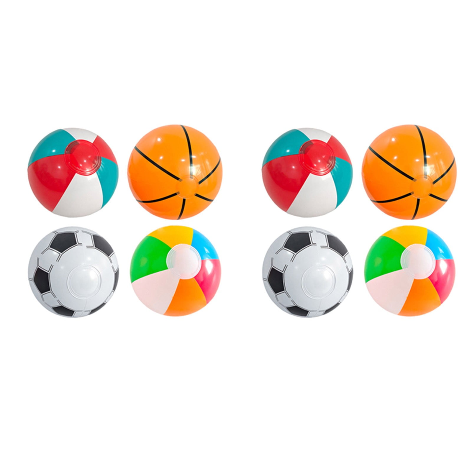 8 Pack Mini Beach Ball, 4.72" Mini Rainbow Beach Ball Bulk, Inflatable ...