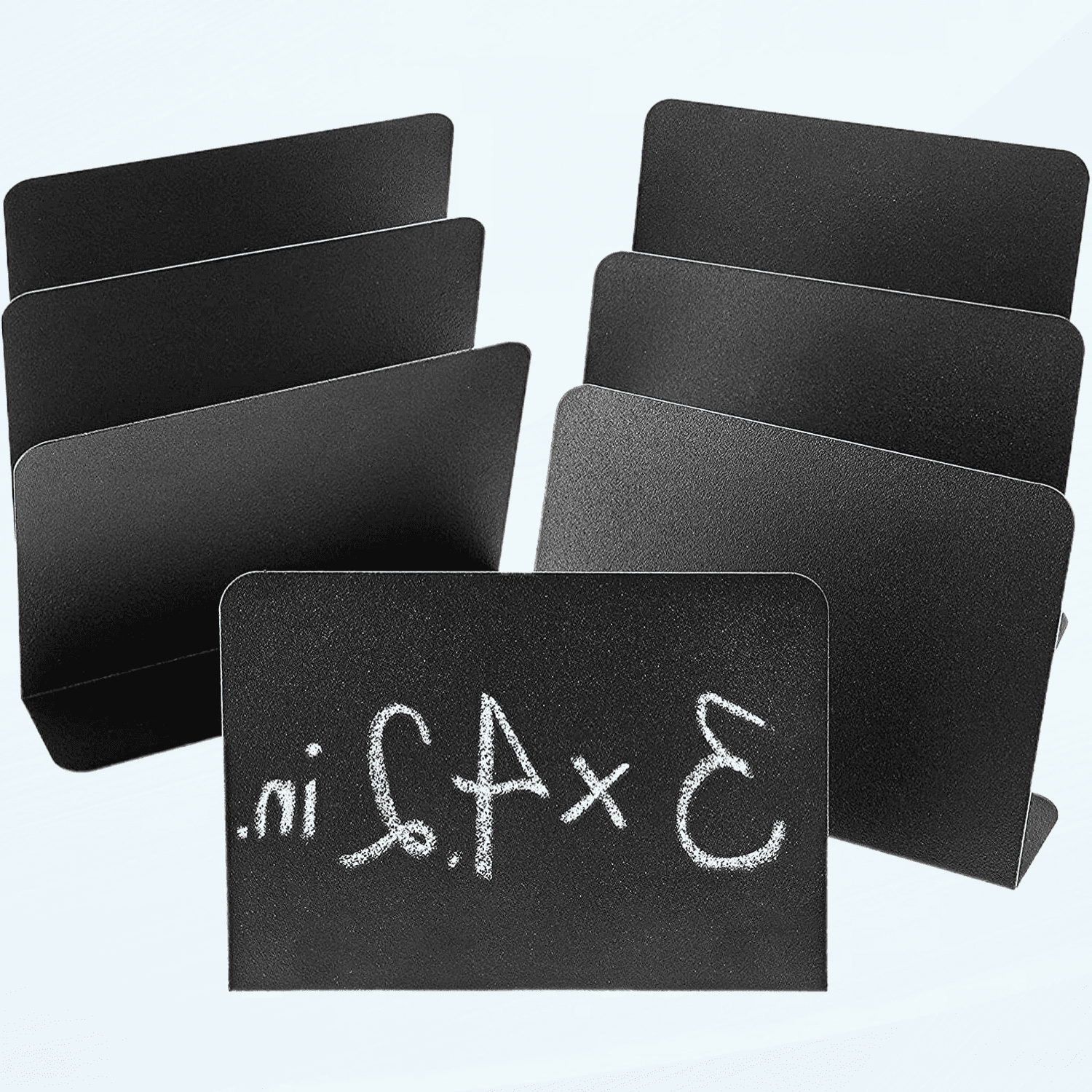 8-Pack Mini Metal Chalkboard Stands - Erasable Signs for Tables ...
