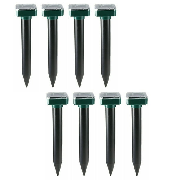 8 Pack Mole Repellent Solar Powered,Ultrasonic Solar Mole Repellent ...