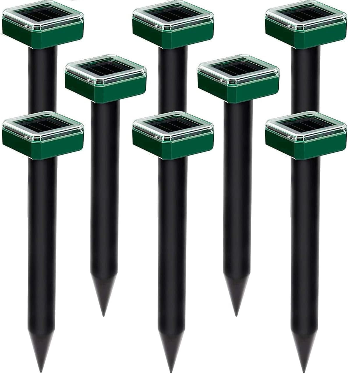 8 Pack Mole Repellent Solar Powered, Waterproof Mole Repellent Chipmunk ...