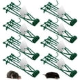 KingFurt Metal Gopher Trap 8 Pack Outdoor Reusable Mole and Vole Killer ...
