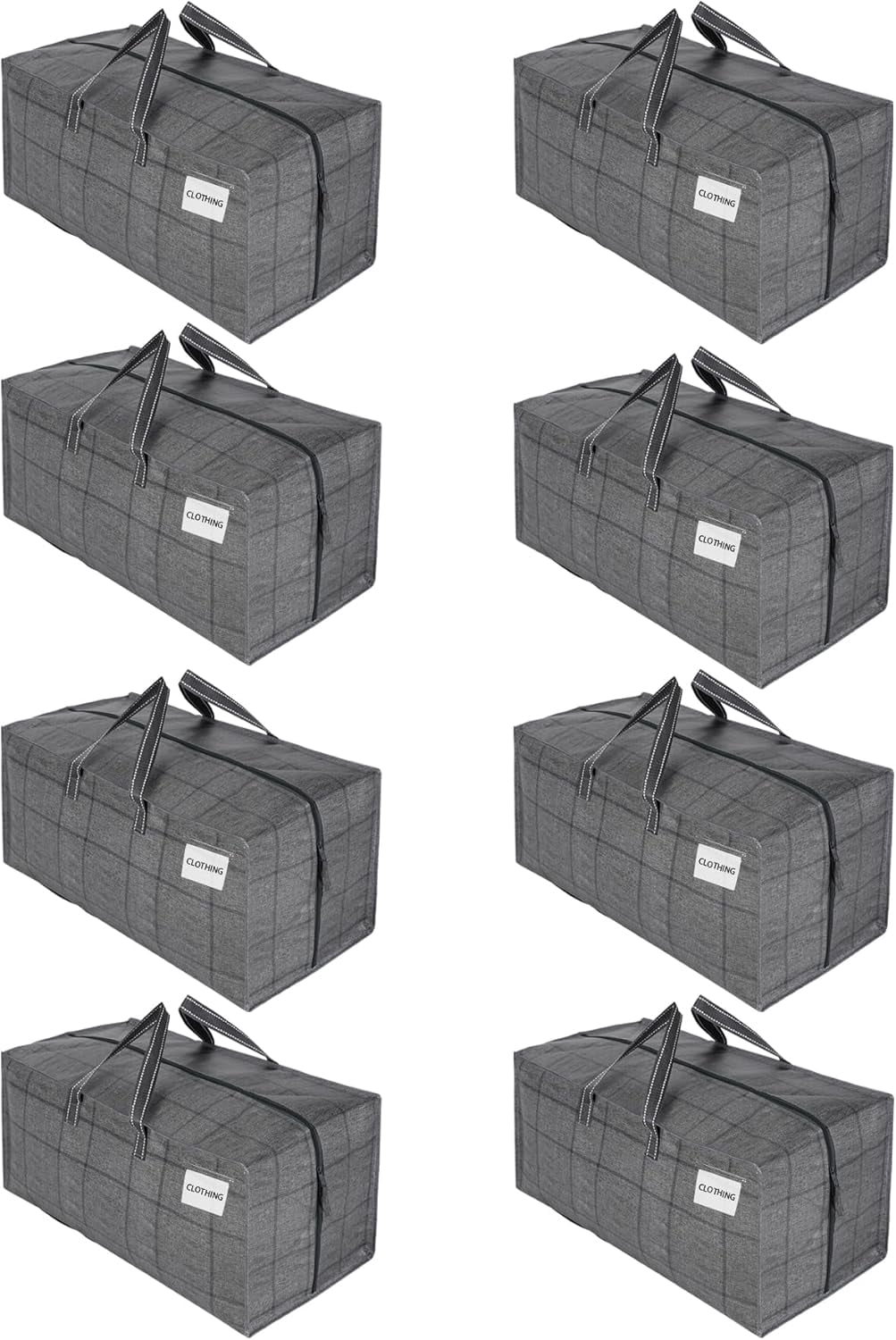 8 Pack Moving Bags with Backpack Straps, Heavy Duty, Alternative To ...