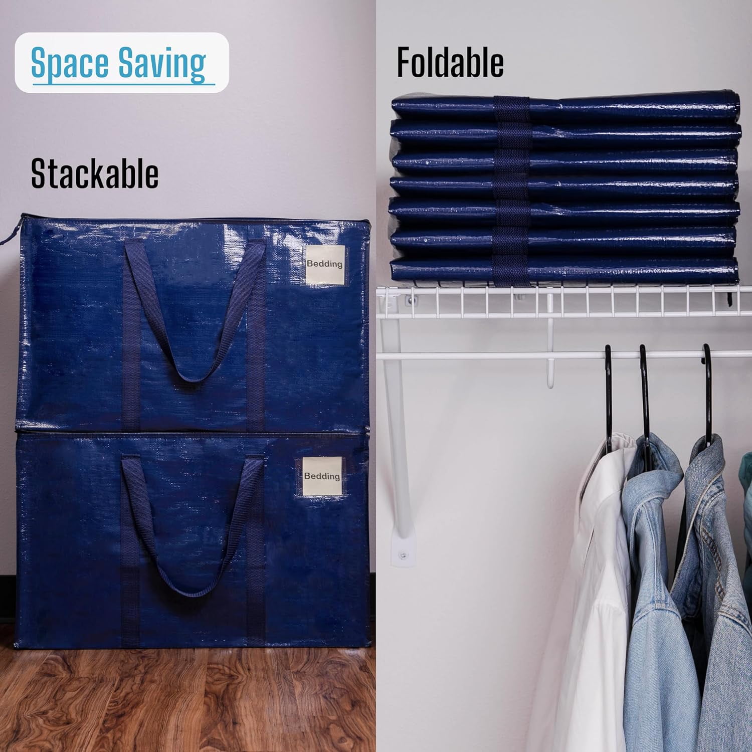 8 Pack Moving Bags, Heavy Duty, Moving Boxes Alternative, Packing ...