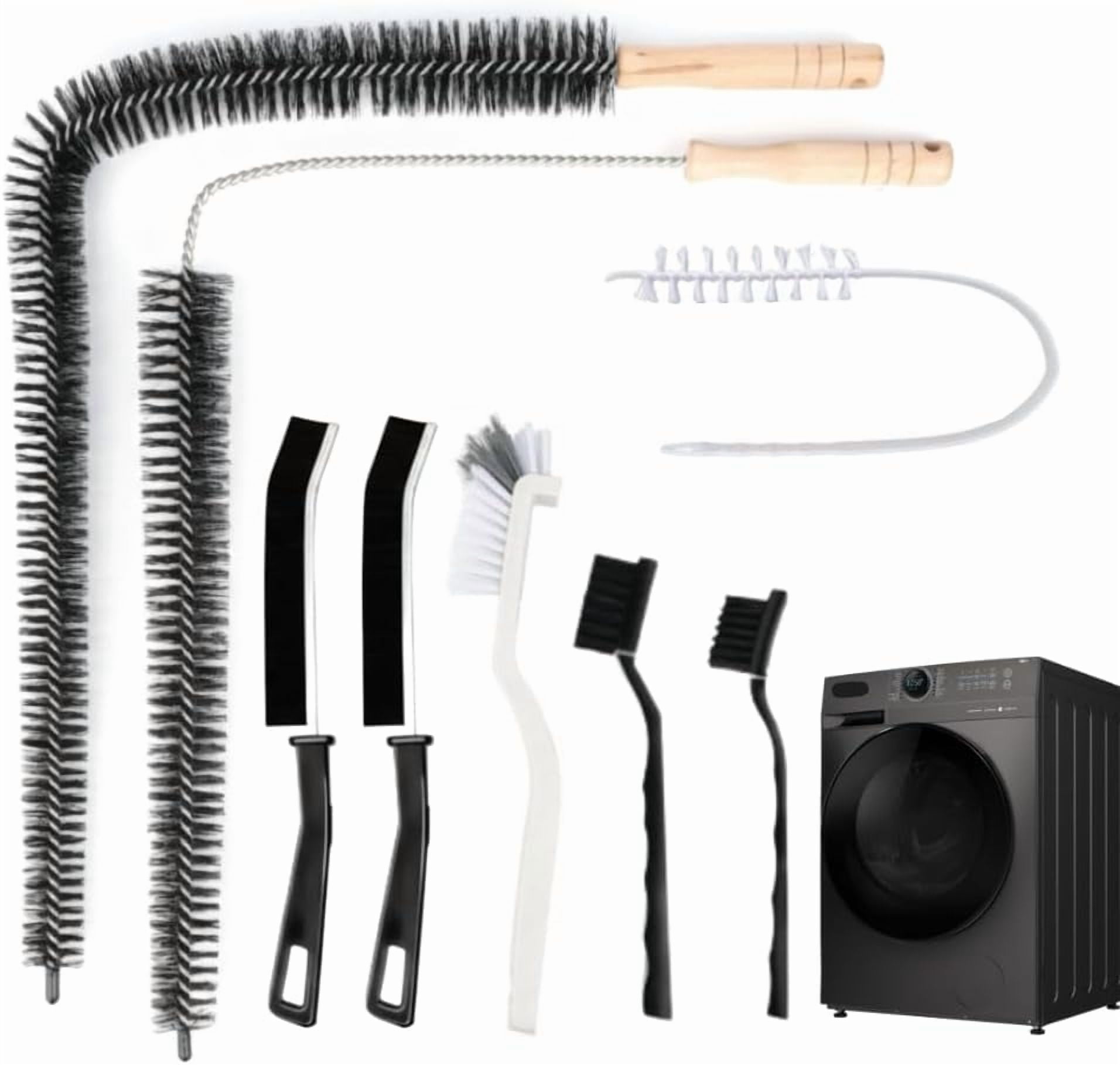 8 Pack Multi-Purpose Washing Machine and Flexible Dryer Vent Cleaning ...