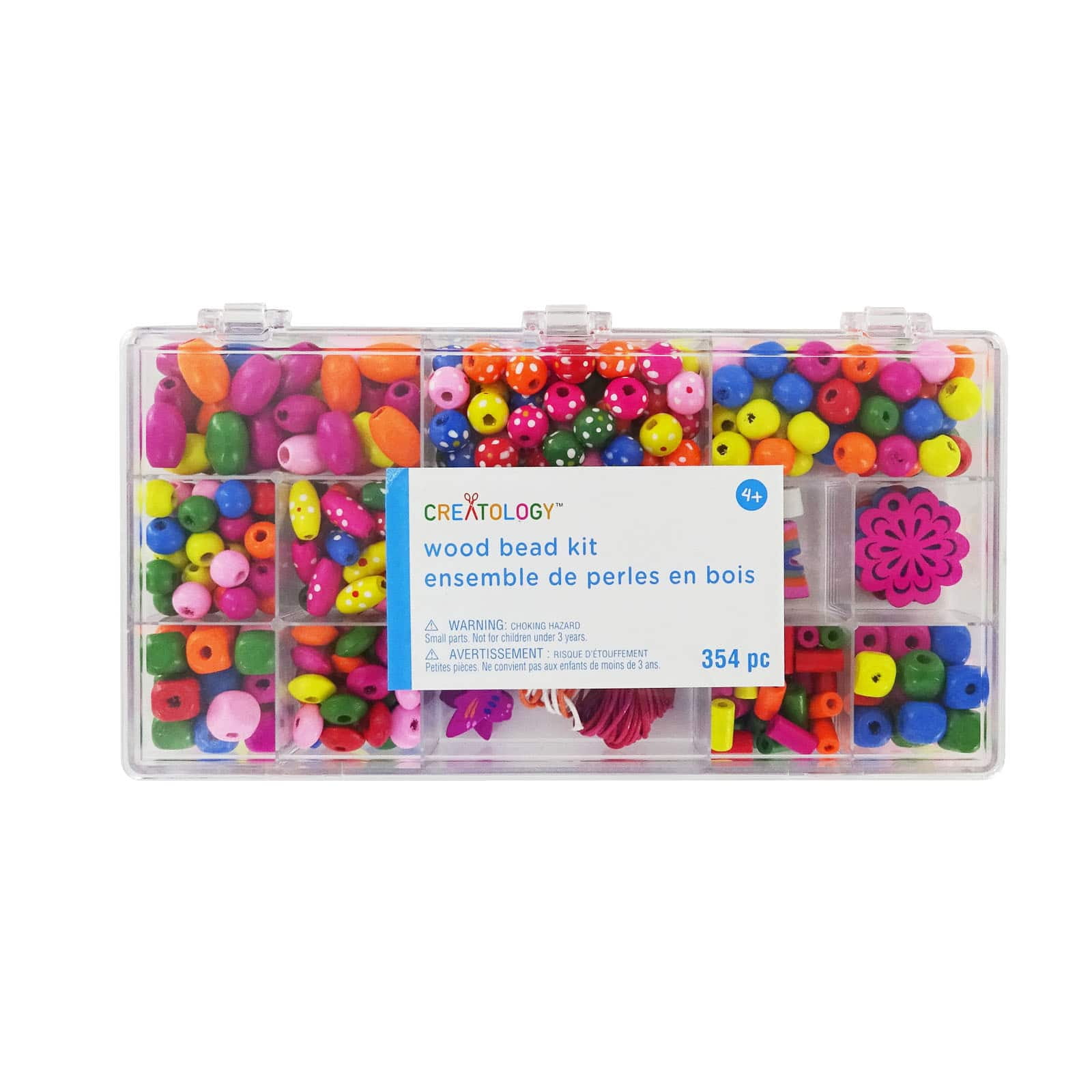 8 Pack: Multicolor Assorted Wood Bead Box Kit by Creatology™ - Walmart.com