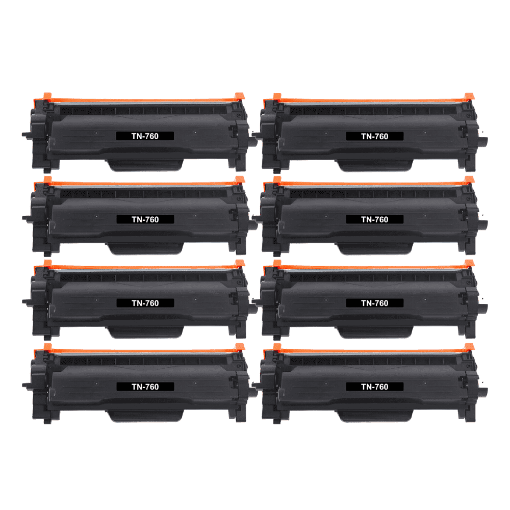 8 Pack New High-Yield Toner Cartridge For Brother TN760 TN730 ...