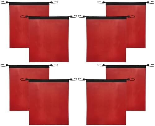 8 Pack Oversize Load Sign Safety Flags For Trucks Red 18" Safety Flags ...