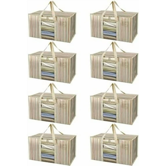 8-Pack Oversized Moving Bags with Reinforced Handles, Heavy-Duty ...