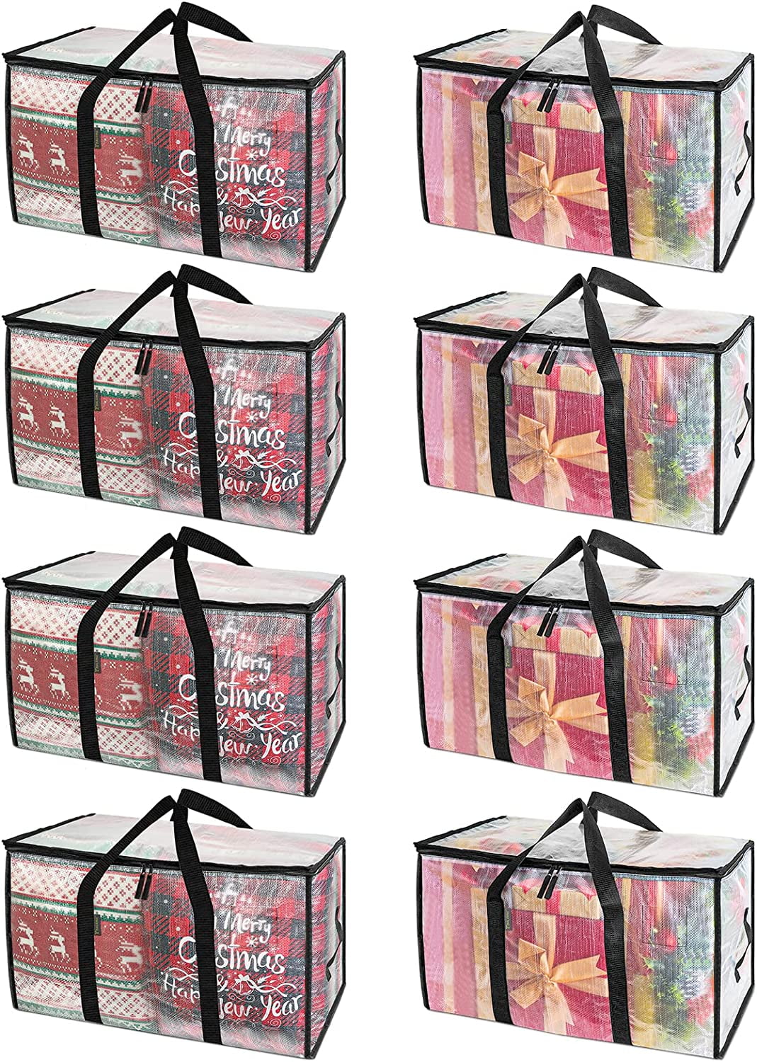 8-Pack Oversized Moving Bags with Reinforced Handles, Heavy-Duty ...