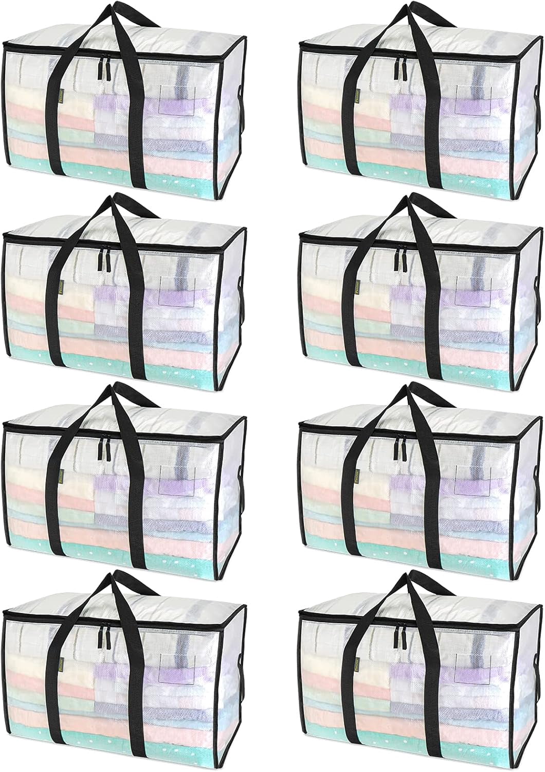 8-Pack Oversized Moving Bags with Reinforced Handles, Heavy-Duty ...