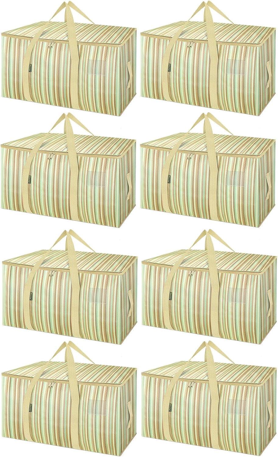 8-Pack Oversized Moving Bags with Reinforced Handles, Heavy-Duty ...