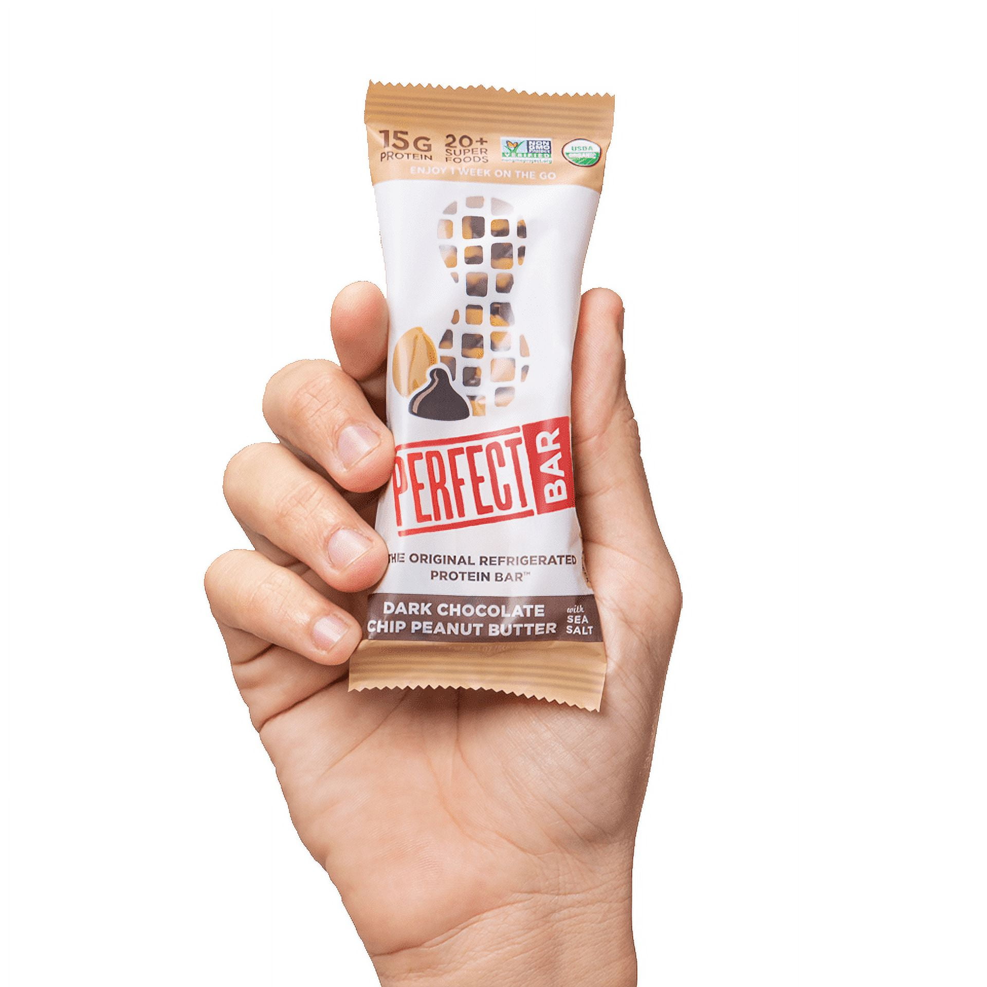 PERFECT FOODS Perfect Bar, Dark Chocolate Chip Peanut Butter, 2.3 Ounce ...