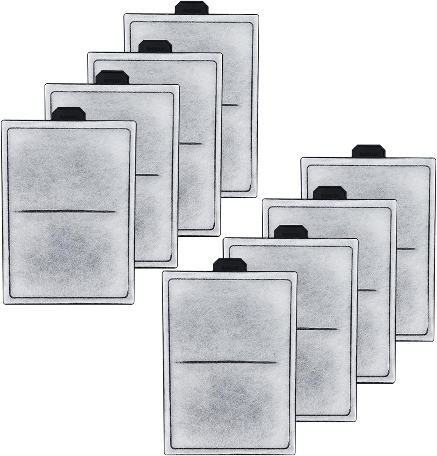 8 Pack PF-S Filter Cartridge for Top Fin Silenstream PF10 Power Filters ...