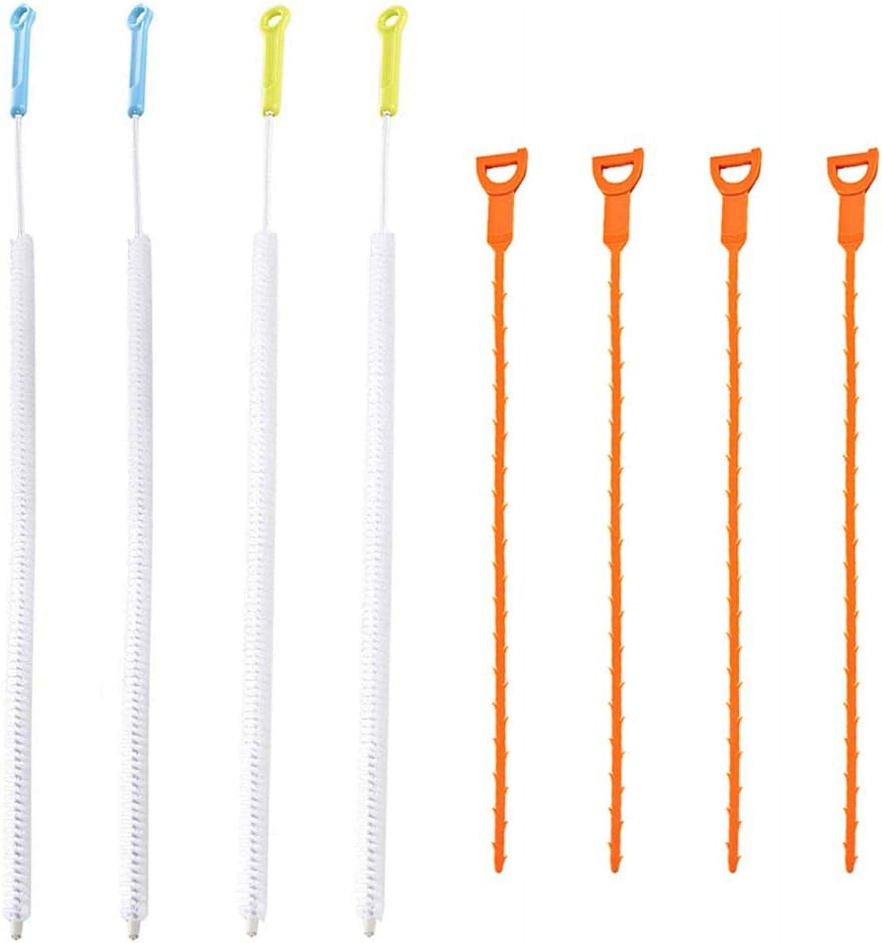 8 Pack Pipe Dredge Tool, Drain Clog Remover Sewer Hair Catcher Cleaning ...