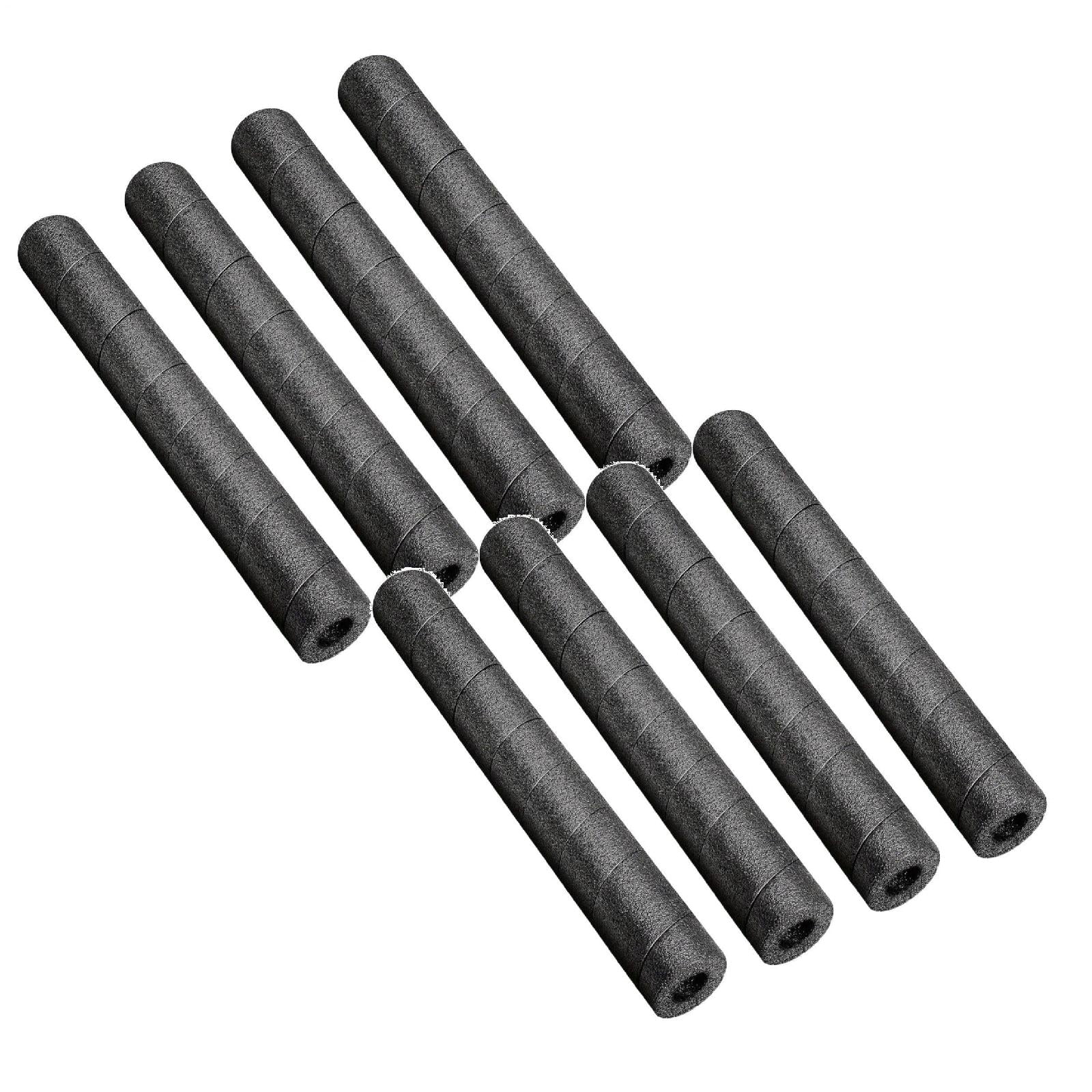 8 Pack Pipe Insulation Foam Tube, 15.7 Inches Black Pool Noodles Foam ...