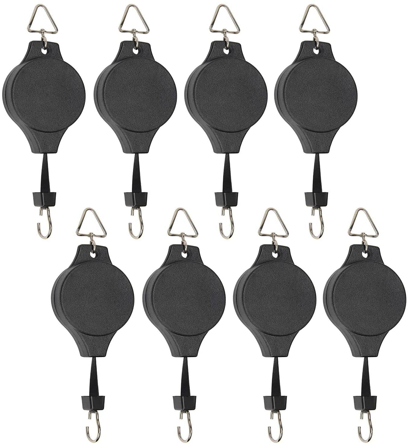 8 Pack Plant Hook Pulley Retractable Plant Pulley, Adjustable Hanging ...