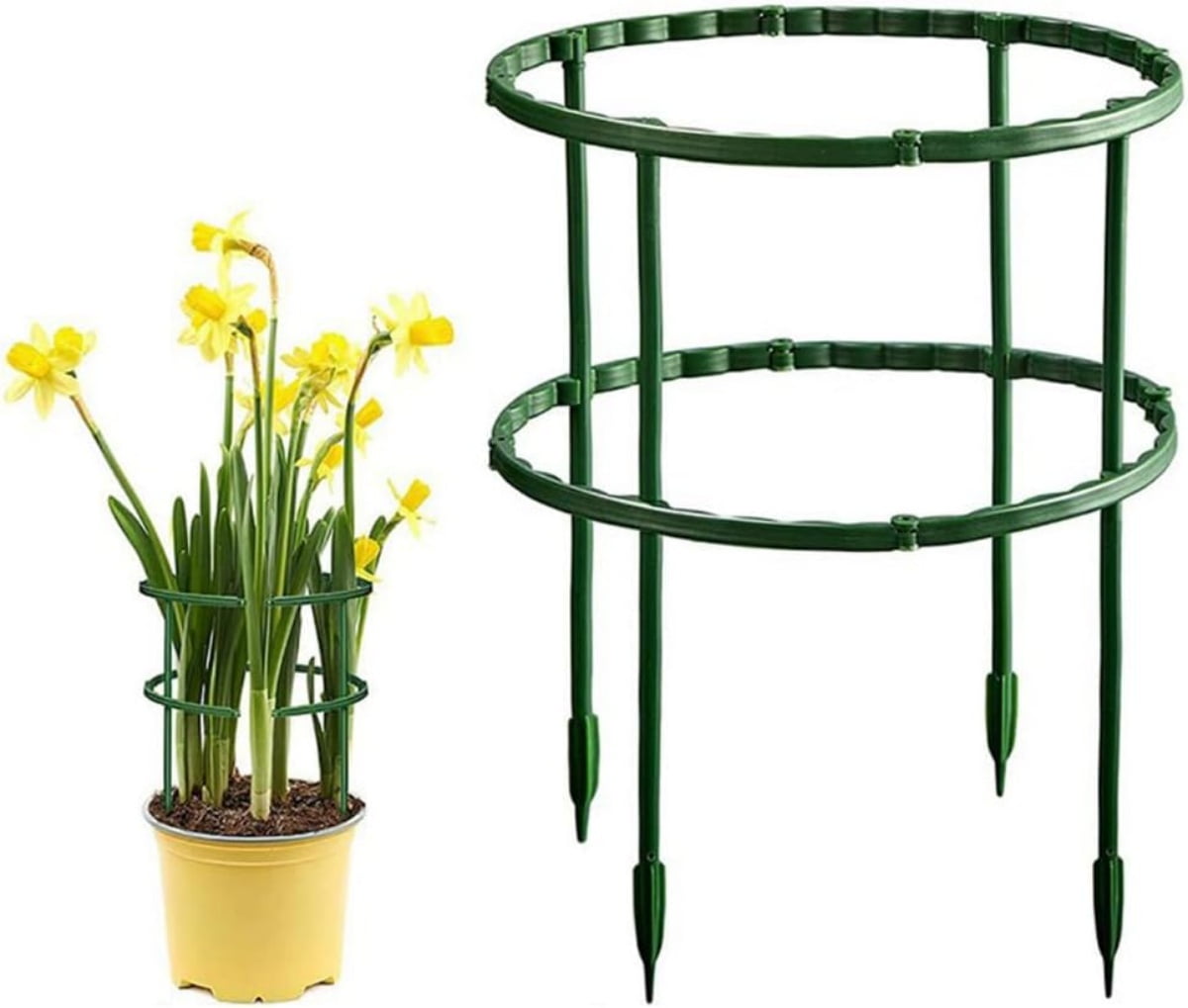 8 Pack Plant Support, Be Assebled into Cages, 10 inch Adjustable ...