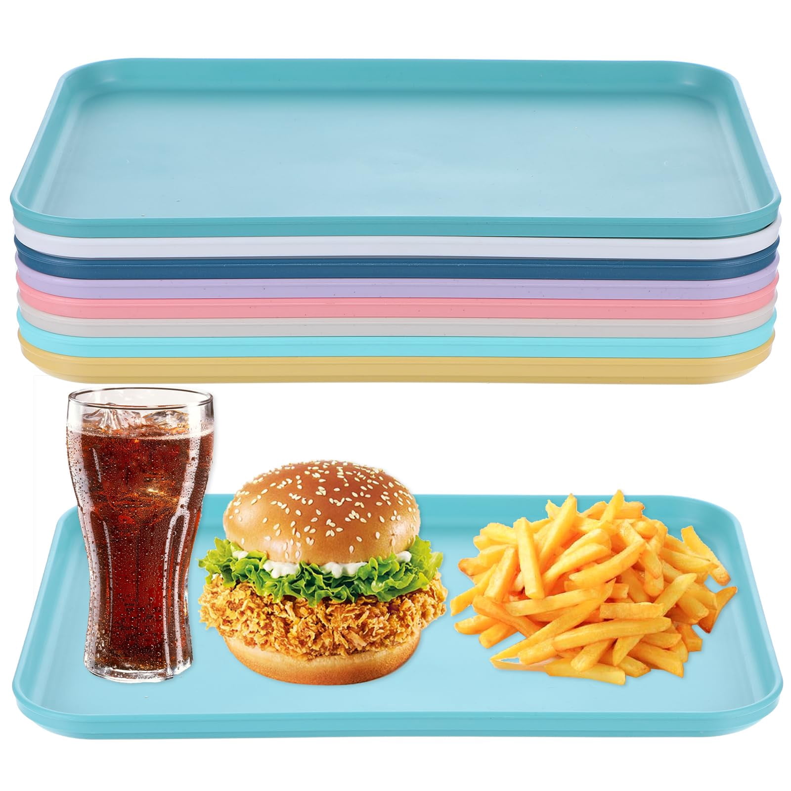 8 Pack Plastic Art Trays,Stackable Activity AIS1 Tray Crafts Organizer ...