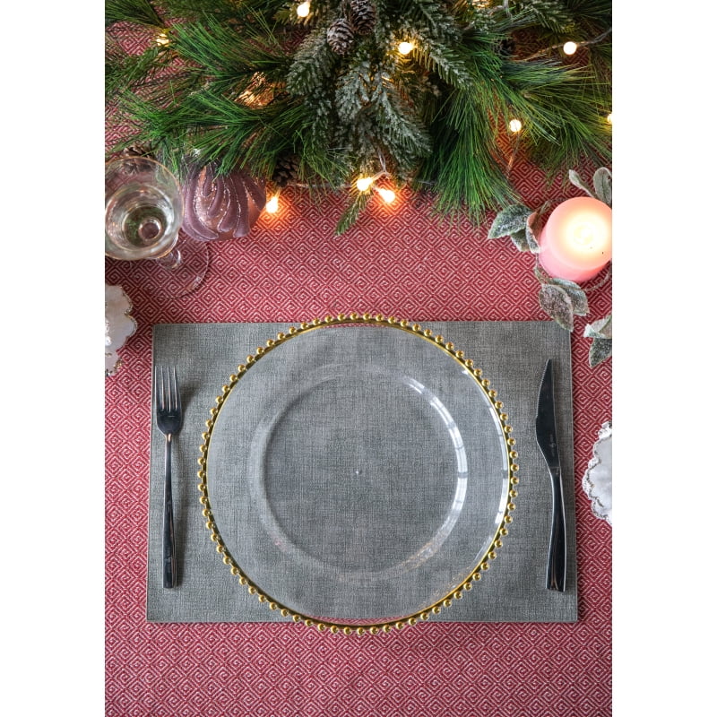 8 Pack Plastic Charger Plate, D13" - Walmart.com
